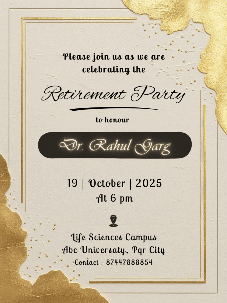 Create Retirement Invitation Online - Good Invites
