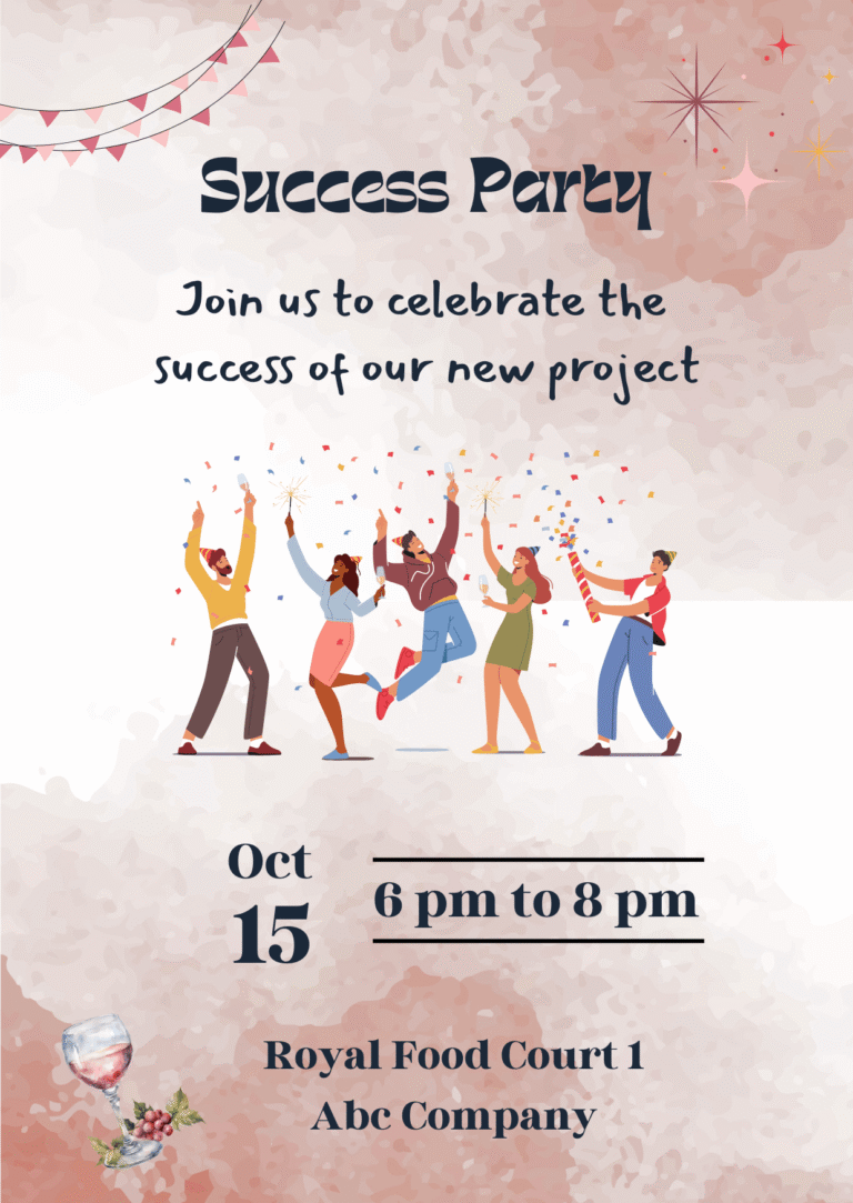 Office Success Party Invitation card Online - Good Invites