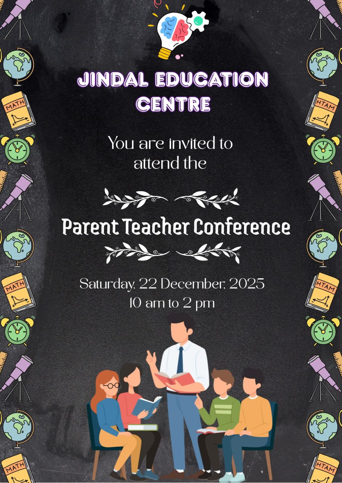 Parent Teacher Conference Invitation with Unique Design - Good Invites